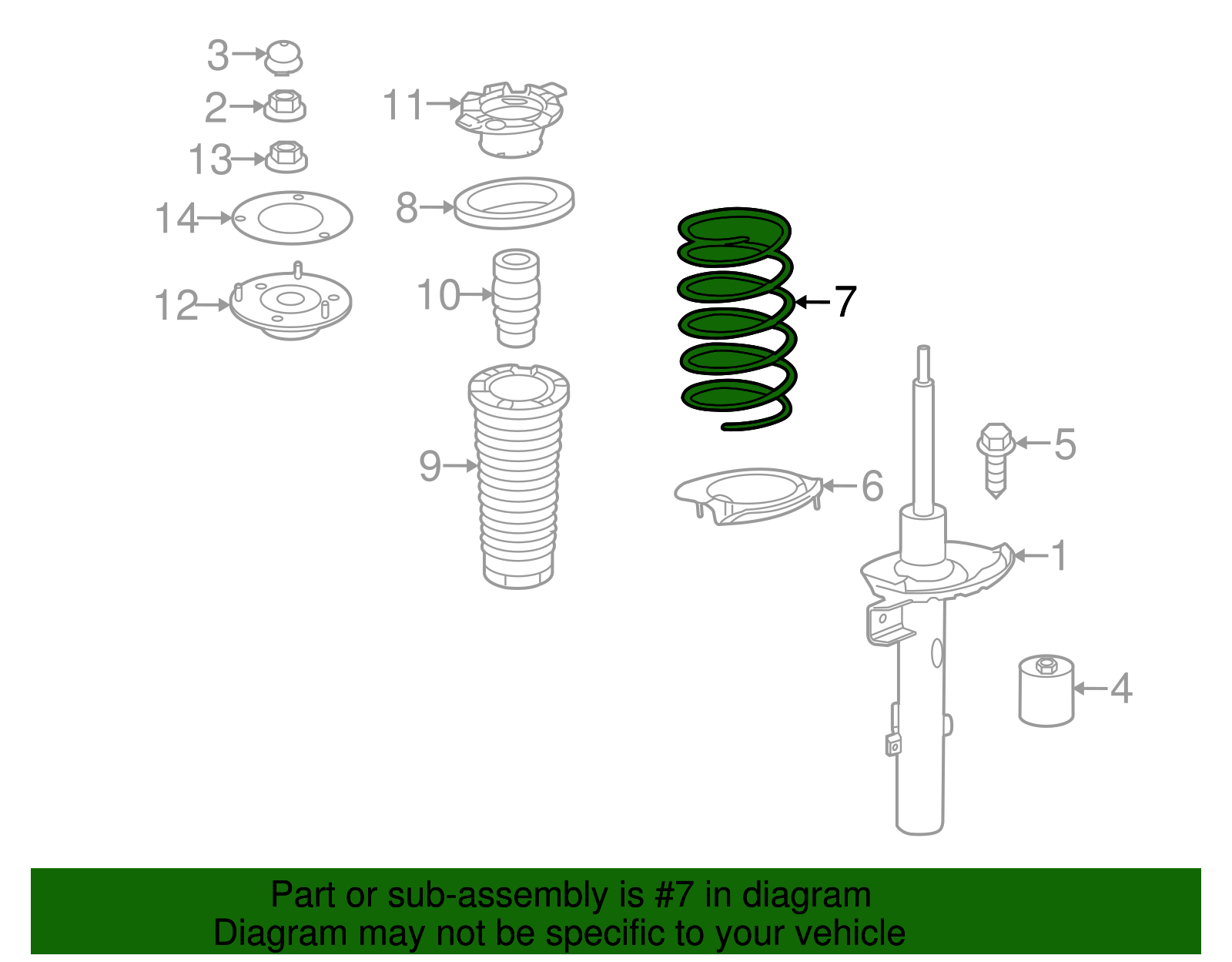 2008-2015 Land Rover LR2 Coil Spring LR019982 | OEM Parts Online