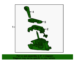 2010-2014 GMC Terrain Automatic Transmission Shift Lever Assembly ...