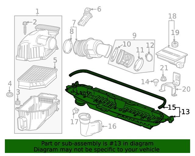 84652599 - Intake Air Baffle 2020-2023 GM | Chevrolet Parts Direct