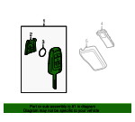 2010-2017 Chevrolet Equinox Folding Door Lock and Ignition Lock Key ...