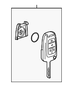 2010-2017 Chevrolet Folding Style Door and Ignition Key with Keyless ...
