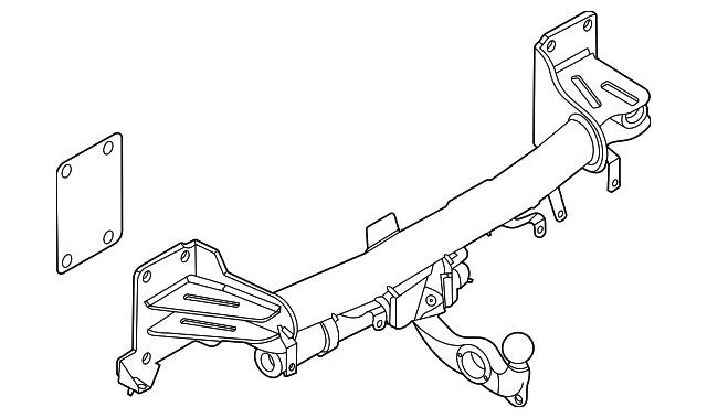 71606889276 - 2020-2024 BMW X6 Trailer Hitch (71-60-6-889-276) | BMW of ...