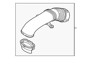13717624208 - 2011-2012 BMW X6 Air Inlet Duct (13-71-7-624-208) | BMW ...