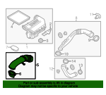 13717624208 - 2011-2012 BMW X6 Air Inlet Duct (13-71-7-624-208) | BMW ...