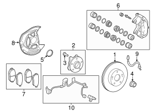 2002-2024 Lexus Axle Nut 90080-17238 | Express Lexus Parts