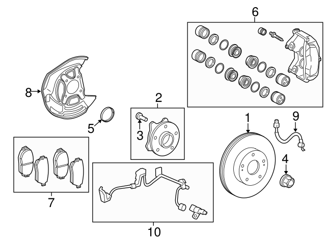 2002-2024 Lexus Axle Nut 90080-17238 | Express Lexus Parts