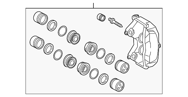 47730-22460 - Caliper Assembly For 2006-2024 Lexus | Lexus OE Parts