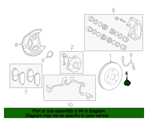 2002-2024 Lexus Axle Nut 90080-17238 | Express Lexus Parts