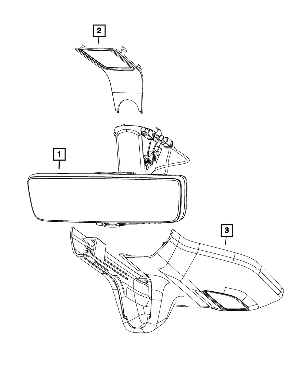 2025 Ram 1500 Inside Rear View Mirror 68594723AA | Canada Mopar® Estores