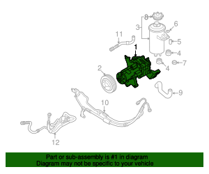 32416796443 - 2009-2010 BMW X5 Power Steering Pump (32-41-6-796-443 ...