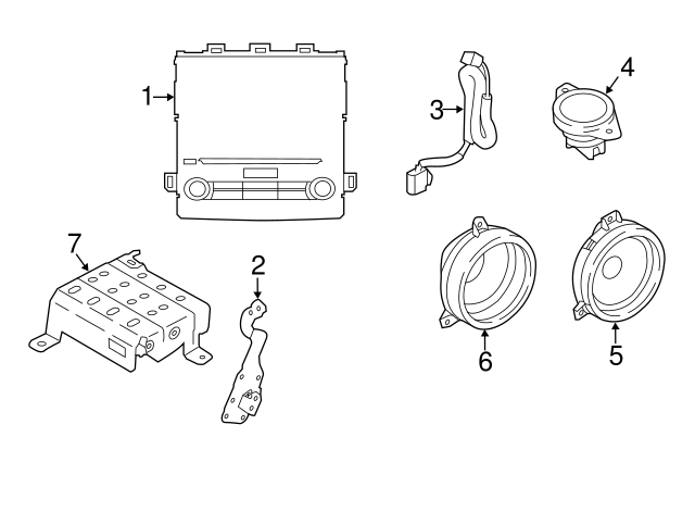 2017-2019 Subaru Radio 86201FL60A | Subaru Parts Store