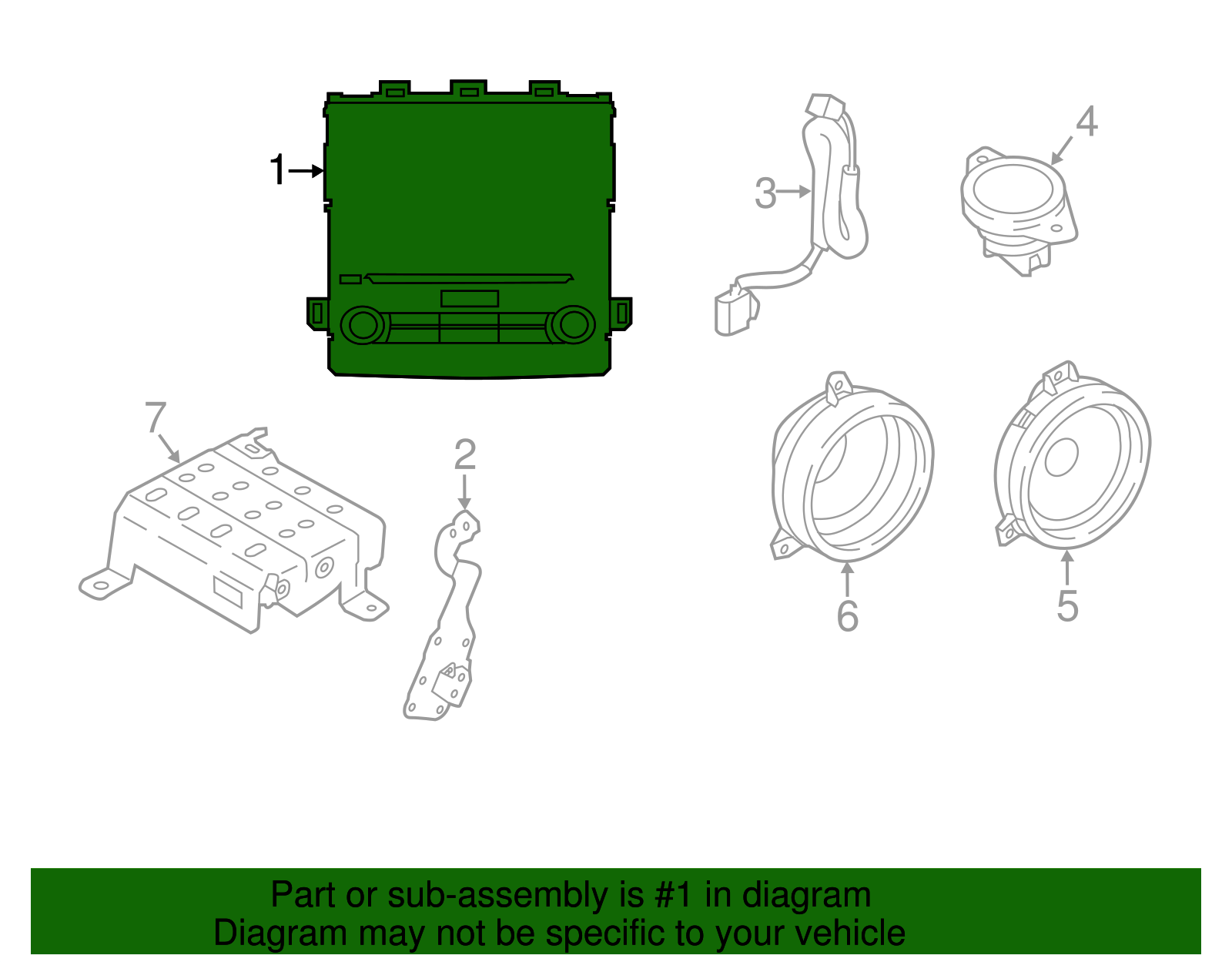 86471FL60A - Radio Control Unit 2020-2023 Subaru | AutoNation Parts