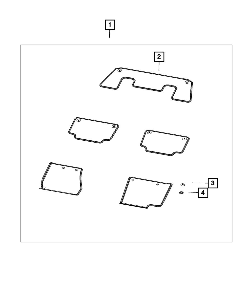 2022-2025 Jeep Grand Cherokee All-Weather Floor Mats 82216025AC | Mopar ...