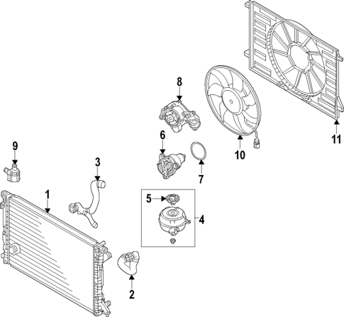Radiator & Components for 2017 Audi Q7 | Genuine Audi Parts