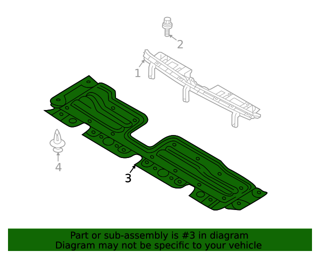 5370B175 - Lower Shield 2014-2024 Mitsubishi | Mitsubishi Direct Parts