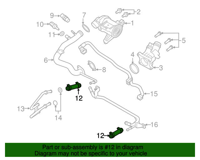 2015-2022 Volvo Connector Hose 31319352 | TascaParts.com