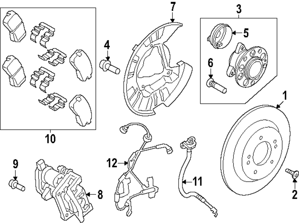 2024 Hyundai Kona Electric ABS Sensor Wire 59795-BF100 | Hyundai ...