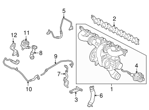 11-53-8-666-856 - Turbocharger Coolant Line 2016-2019 BMW ...