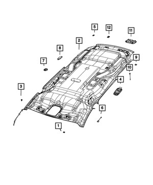 2011-2024 Mopar Clip, Quarter Trim 68053876AA | Mopar eStore