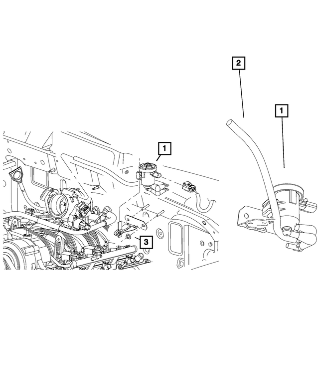 2007-2018 Mopar Linear Purge Valve 04891731AC | Tucson Mopar Parts