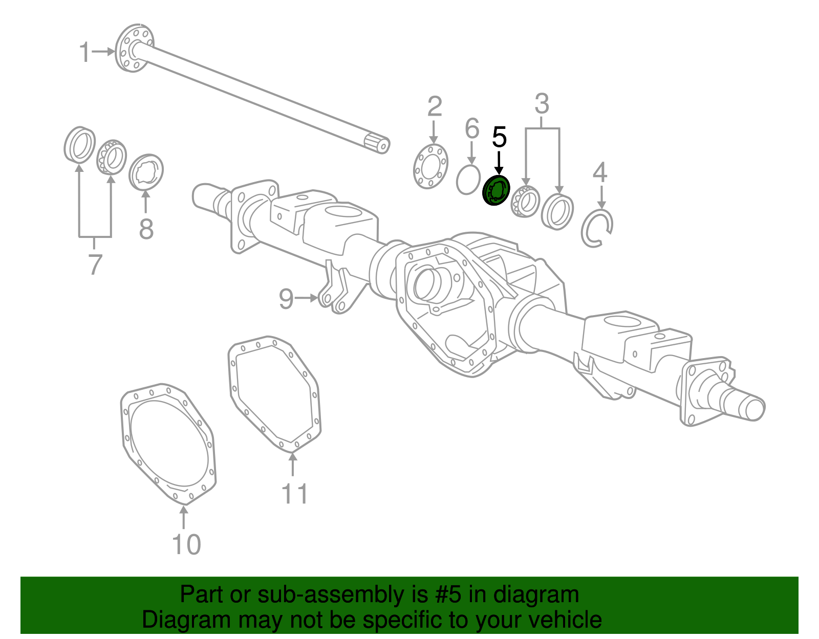 Rear Wheel Bearing Adjust Nut 84855809 | OEM Parts Online