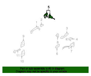 2010-2012 Hyundai Santa Fe Lock Cylinder 81970-0WA00 | OEM Parts Online