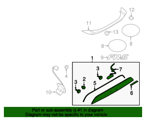 Genuine Toyota Lamp Lens part# SU003-07373 for 2017-2020 Toyota 86 ...