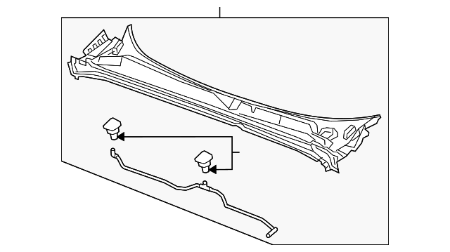 2016-2025 Chevrolet Malibu Air Inlet Grille Panel 84112874 GM ...