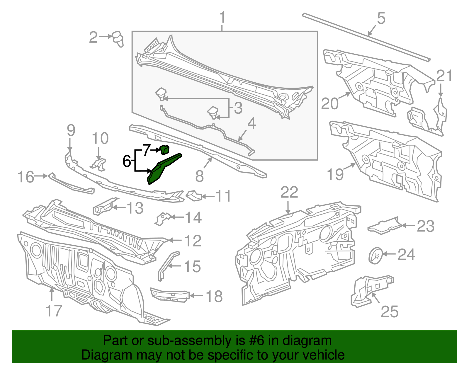 2016-2025 Chevrolet Malibu Passenger Side Air Inlet Grille Panel ...