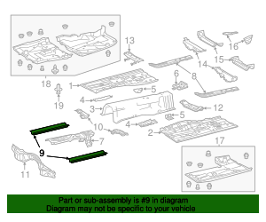 2013-2020 Lexus Lower Reinforced 57603-30070 | OEM Parts Online