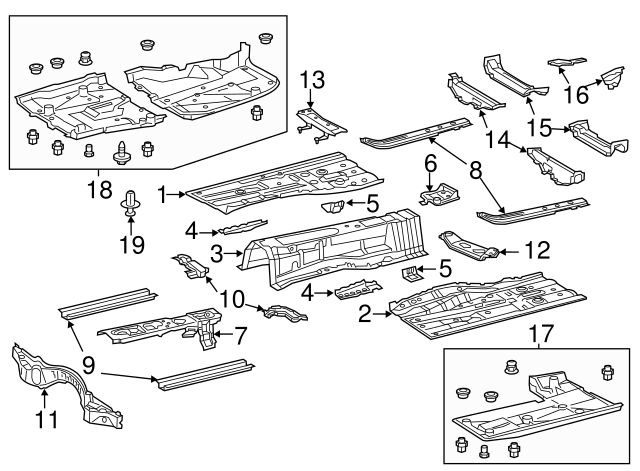 2013-2023 Lexus Under Cover 58165-30110 | OEM Parts Online