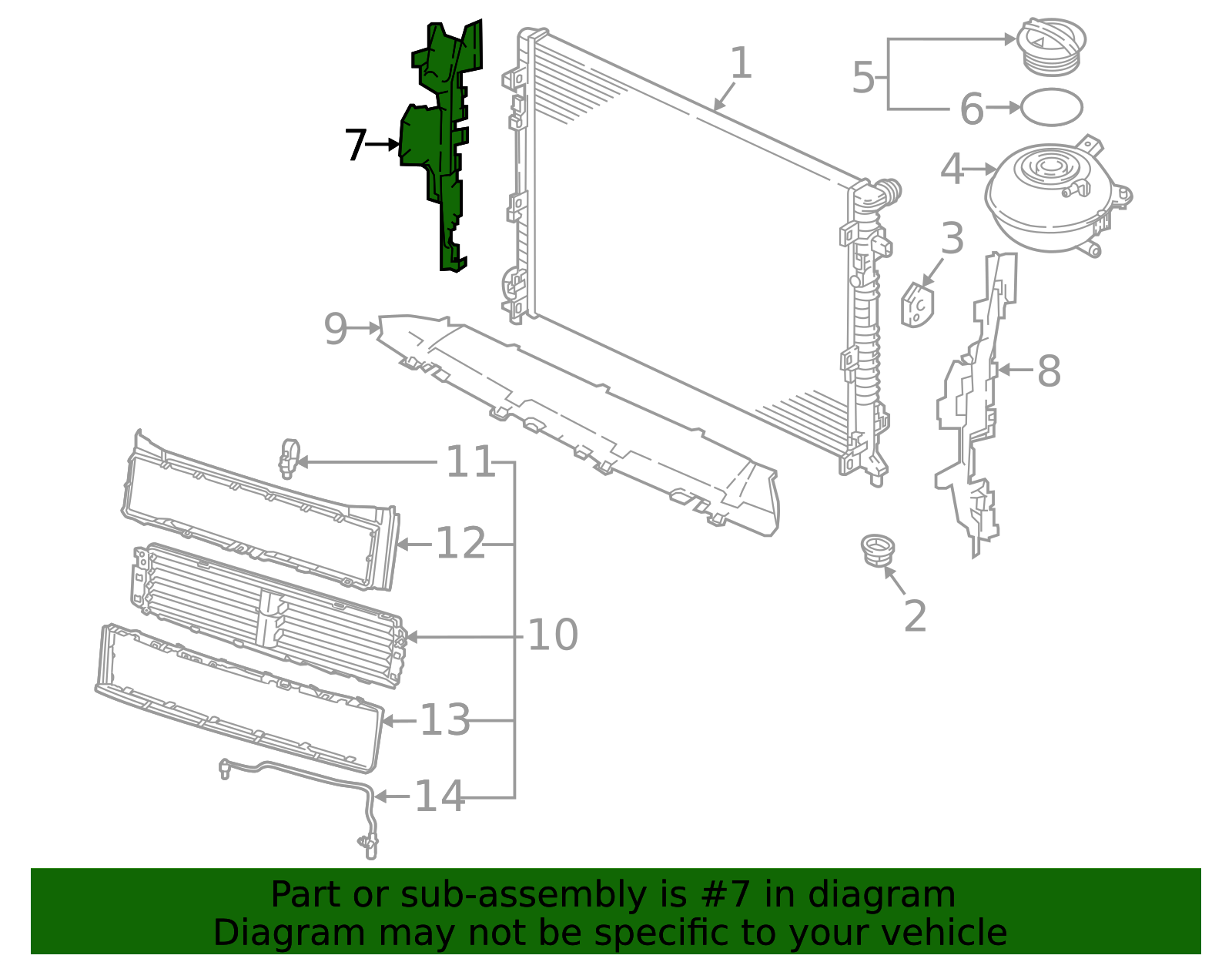 3CM-121-284-A - Side Baffle 2020-2023 Volkswagen | Volkswagen Parts Catalog