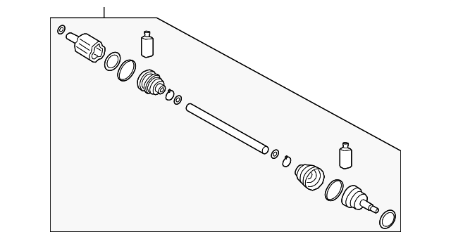 2019-2020 Hyundai Santa Fe Axle Assembly 49500-S1200 | OEM Parts Online