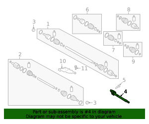 2021-2025 Hyundai CV Intermediate Shaft 49560-P2600 | AutoNationParts.com