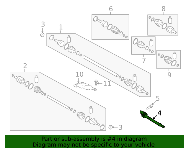 2021-2023 Hyundai Shaft 49560-P2600 | HyundaiParts.Online