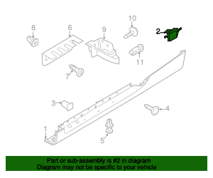 8J0-853-909 - Rocker Molding Clip 2008-2015 Audi | Audi OEM Parts