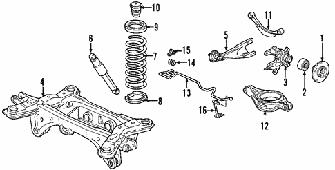 Rear Suspension for 2006 Mazda 6 | OEM Parts Online