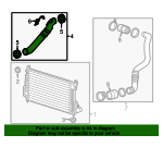 2011-2016 GM Charge Air Cooler Outlet Air Hose 84094727 GM ...