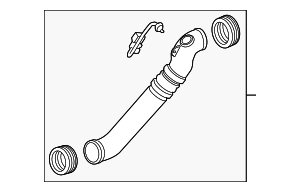 2011-2016 GM Charge Air Cooler Outlet Air Hose 84094727 GM ...