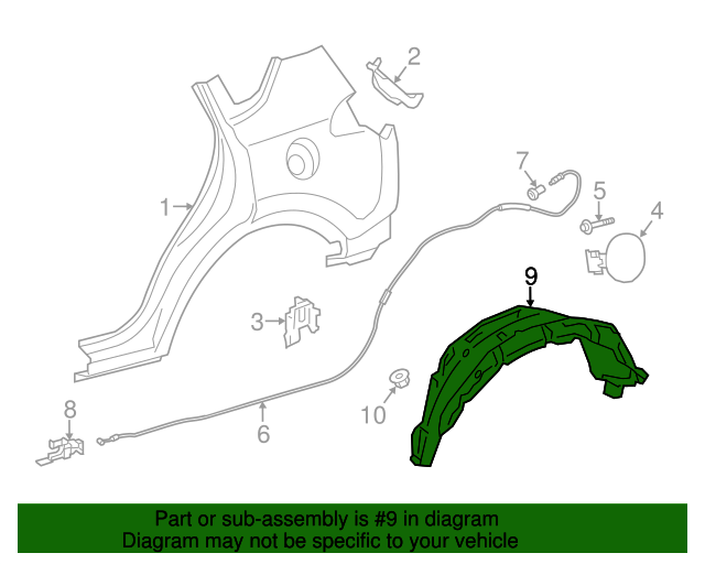 65638-42010 - Wheelhouse Liner 2013-2018 Toyota RAV4 | Ourisman Toyota ...