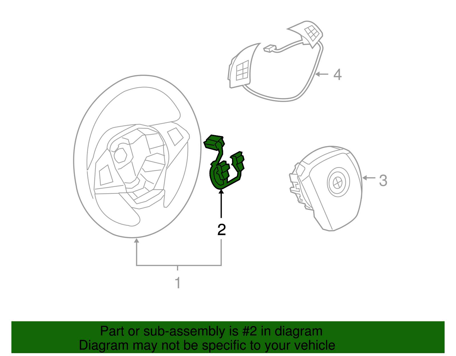 32306998946 - 2006-2015 BMW Steering Wheel Wiring Harness (32-30-6-998 ...