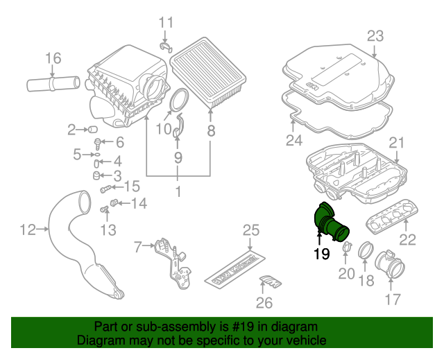 Genuine BMW 13-71-1-407-401 | Inlet Duct | FREE Shipping on Most Orders ...