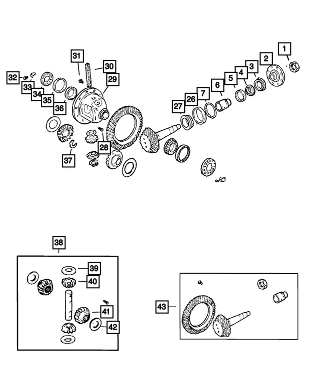 MOPAR PINION FLANGE - 52114046AC - 52114046AC | Mopar Online Parts