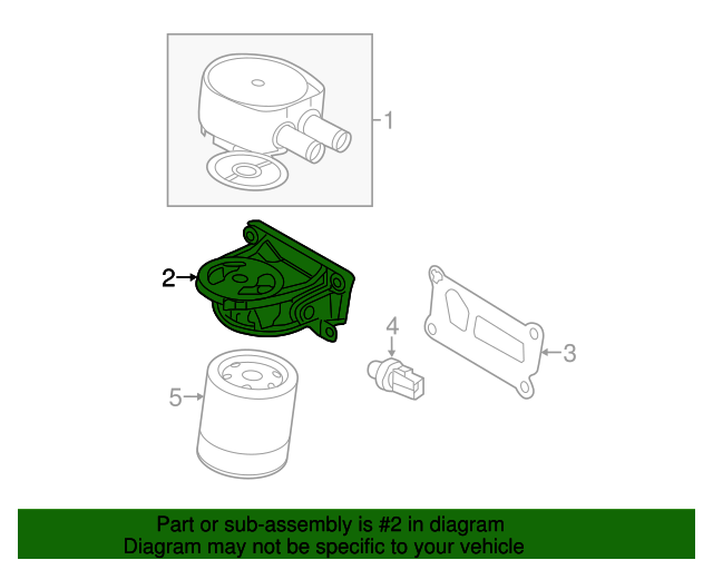2012-2017 Land Rover Engine Oil Filter Adapter LR030369 ...