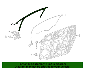 2019-2022 Mercedes-Benz Door Window Molding 177-725-21-00 ...