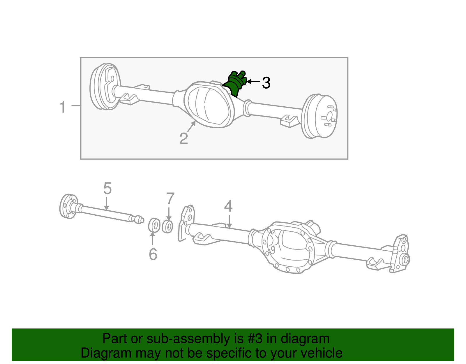 1984-2012 GM Differential Drive Pinion Gear Yoke 12479332 | OEM Parts ...