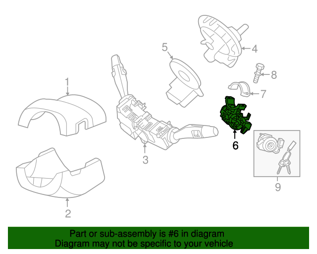 81910-A4110 - Ignition Housing - 2015-2021 Kia Sedona | Kia Auto Parts