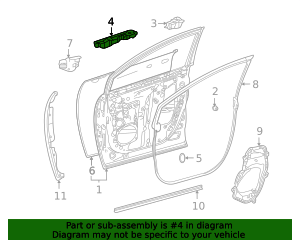 2021-2024 Toyota Sienna Door Shell Seal 67837-08030 | Toyota Parts Center