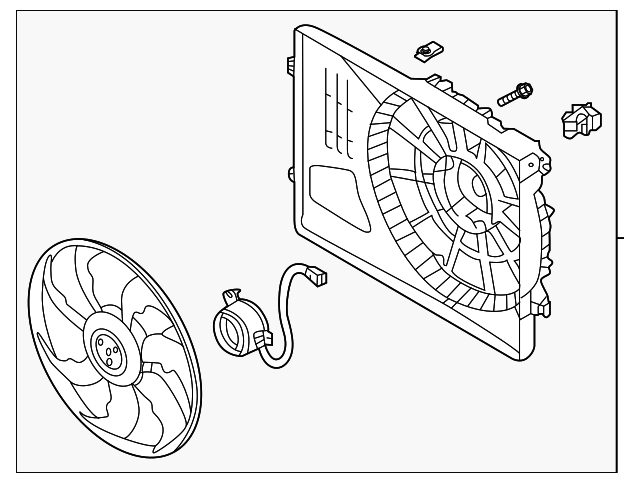 2016-2021 Hyundai Tucson Fan Assembly 25380-D3600 | World OEM Parts Hyundai