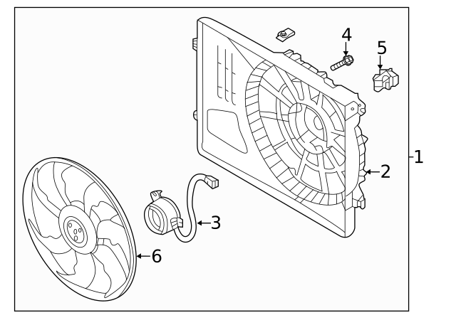 2016-2021 Hyundai Tucson Fan Motor 25386-D3600 | OEM Parts Online